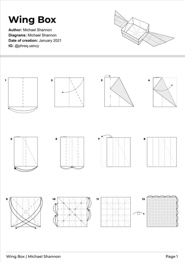 Wing Box | CFC Origami