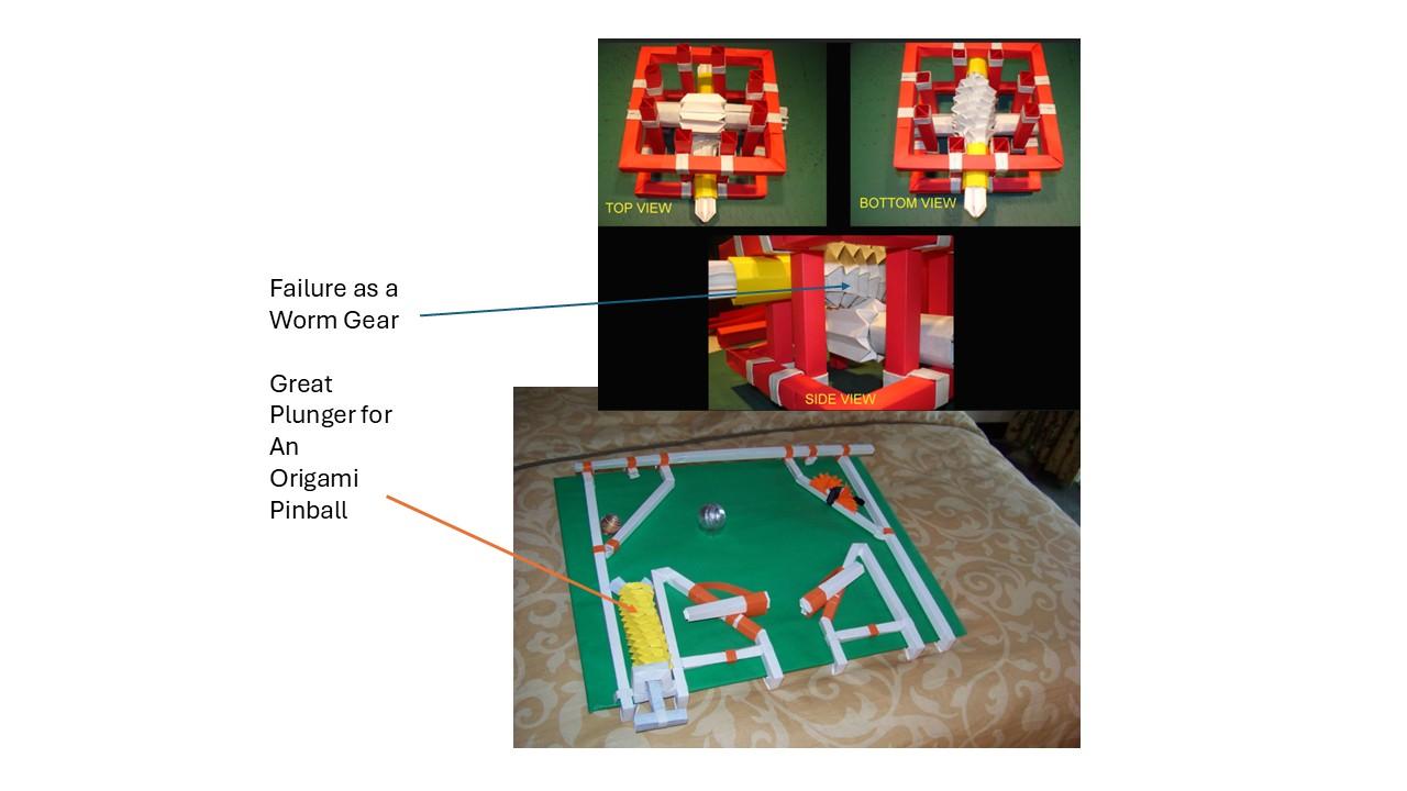 Worm Gear to Pinball Plunger - 1744284626 | CFC Origami